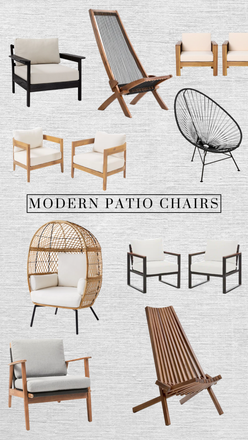 25+ Best Modern Patio Chairs That Look Luxurious - Casa Refined