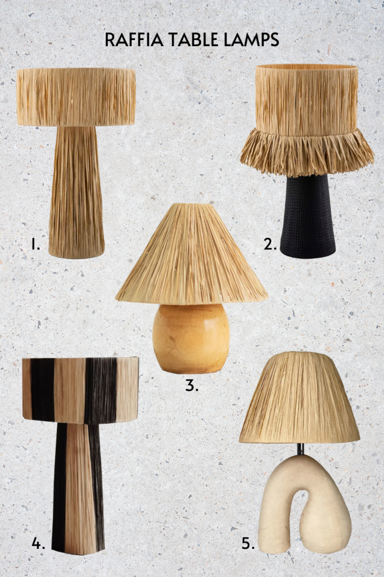 12 Ultimate Raffia Lamp Options And A DIY Version - Casa Refined