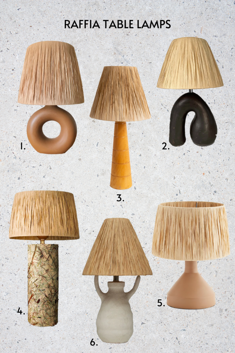12 Ultimate Raffia Lamp Options And A DIY Version - Casa Refined